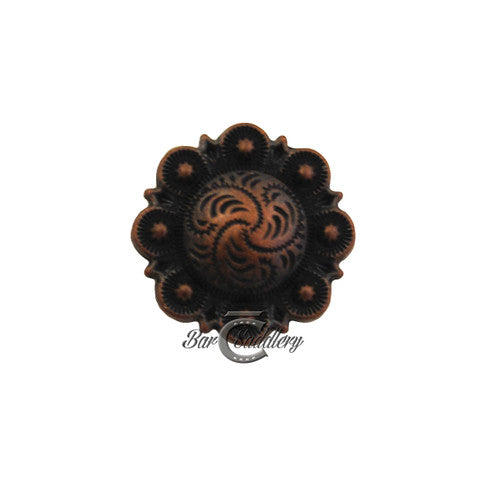 Antique Copper Berry Concho 3/4" – Bar C Saddlery
